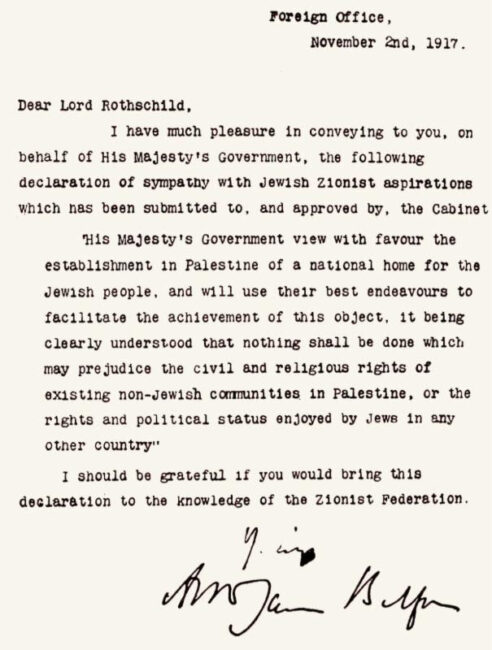 The Balfour Declaration Turns 100! - AFSI